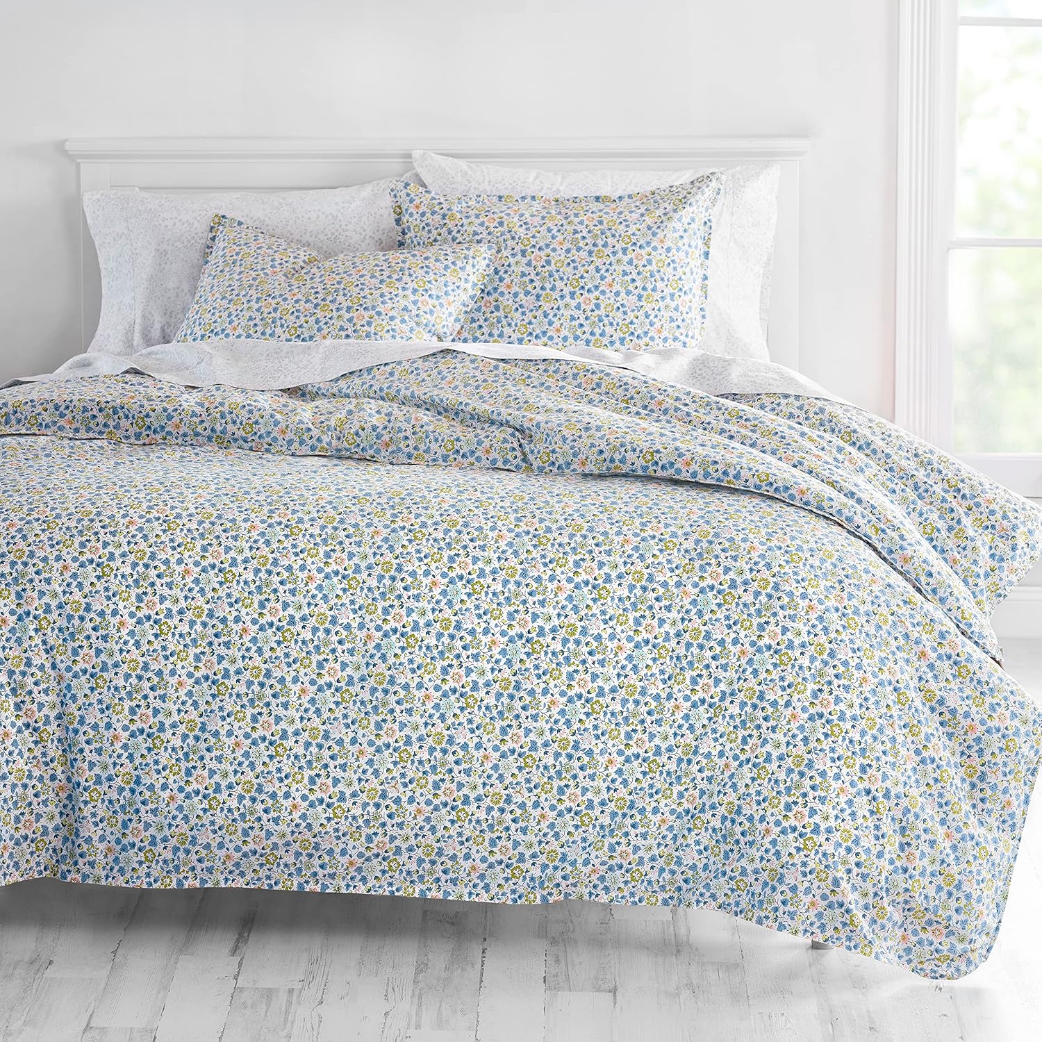 Amazon.com: MARTHA STEWART Libby King Size Duvet, 3 Piece Set-1 Duvet Cover, 2 Pillow Shams ...