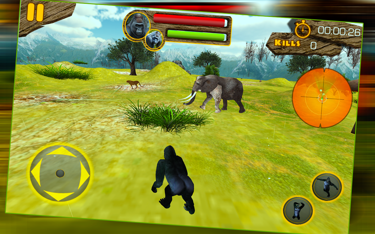 Wild Gorilla Simulator Ultimate 3D- Deadly Angry Beast Jungle Attack ...