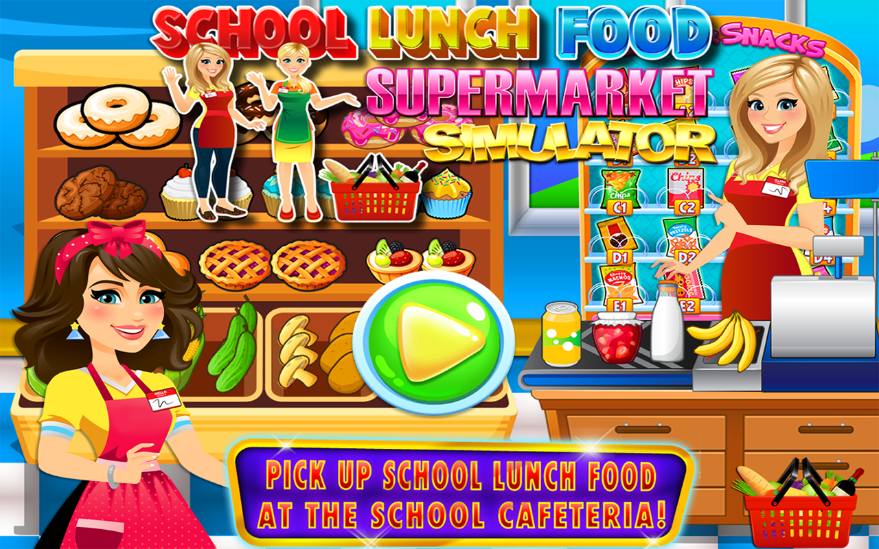 School Lunch Supermarket - Kids Grocery Food Maker Games FREE - App on ...