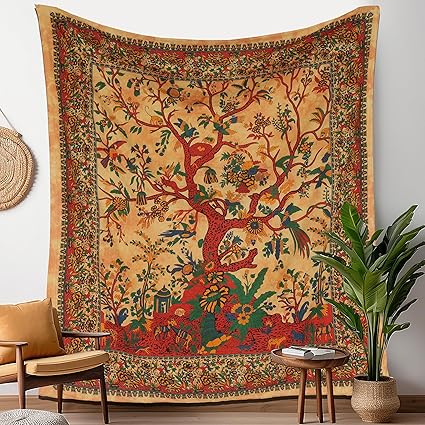 Amazon.com: Craft Trade Boho Tapestry for Bedroom Asthetic Hippie ...