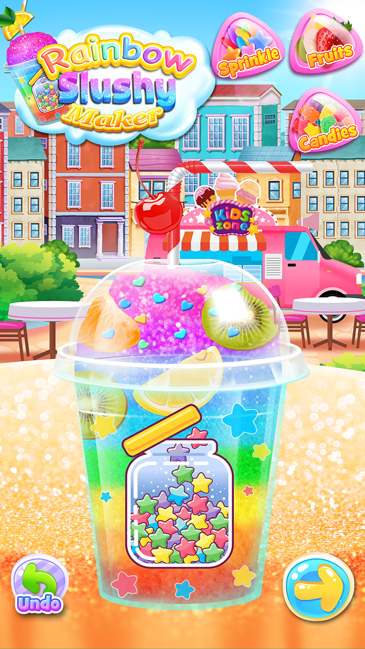 Rainbow Frozen Slushy Truck - Ice Candy Slush Maker Games Free - App on ...