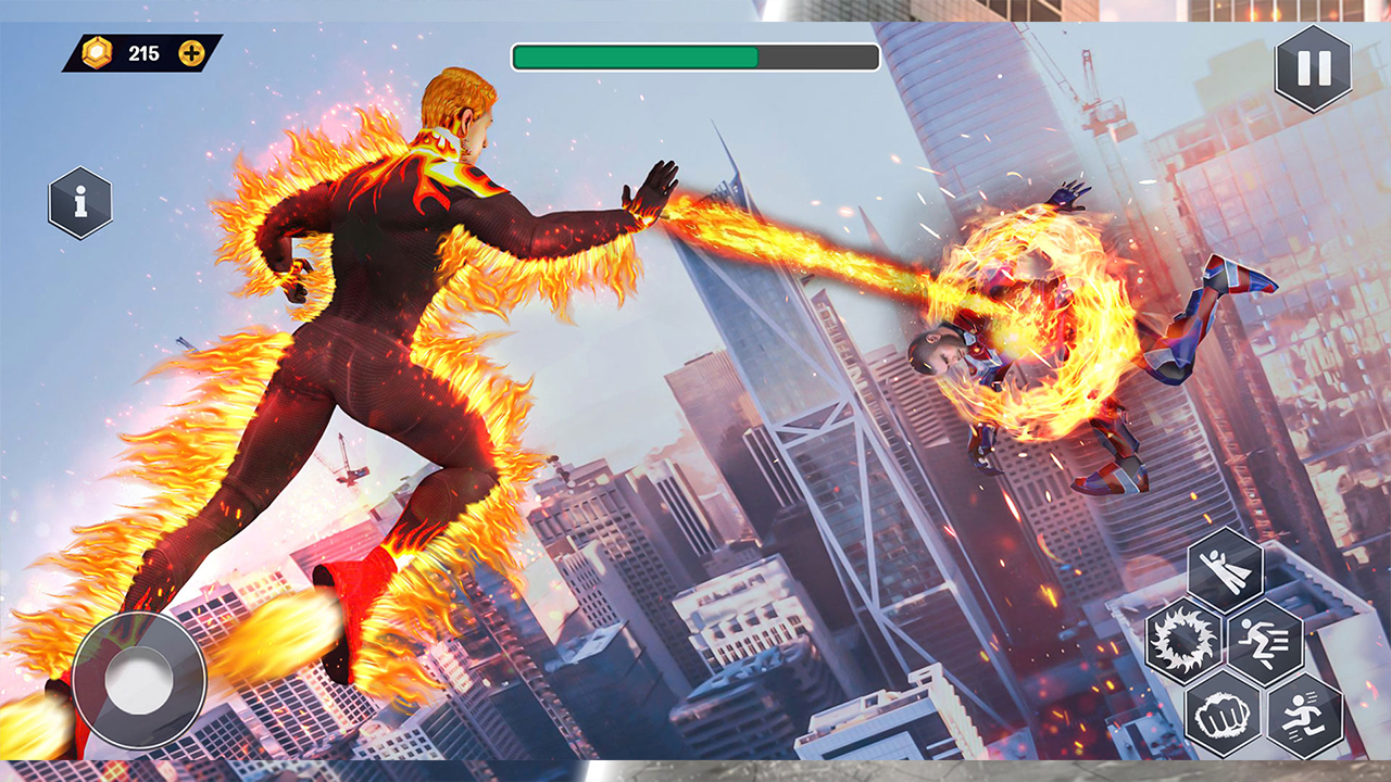 Real Open World Fire Superhero Rescue Missions Spider Rope Flying Hero ...