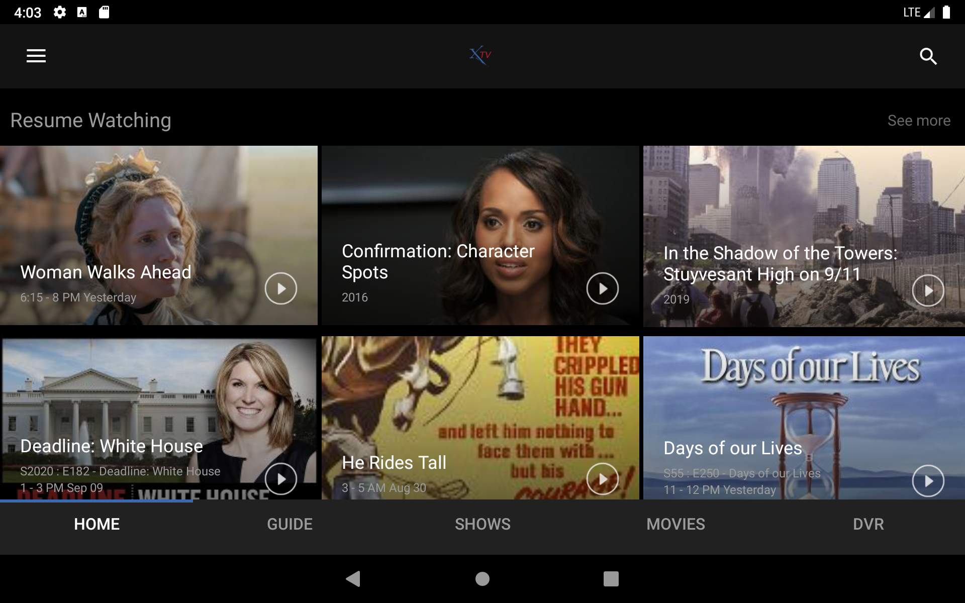 X TV - App on Amazon Appstore