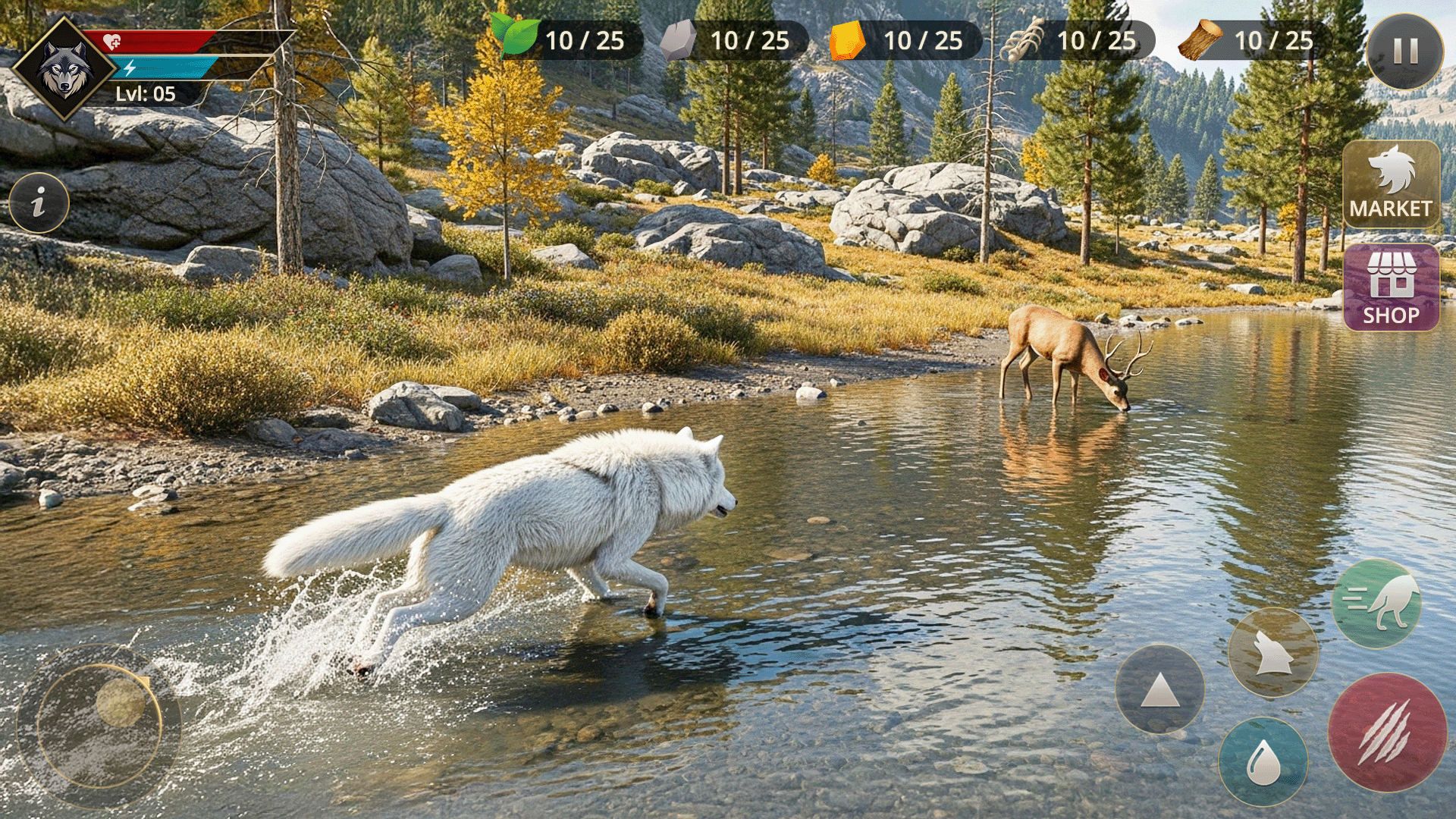 Real Wild Wolf Animal Simulator Clash Game - Open World Wolf Attack ...