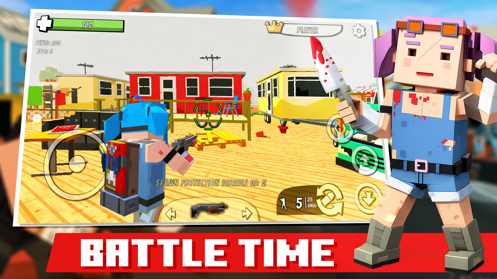 Pixel Block Gun Strike: FPS Shooter Wars - Open World Sandbox ...