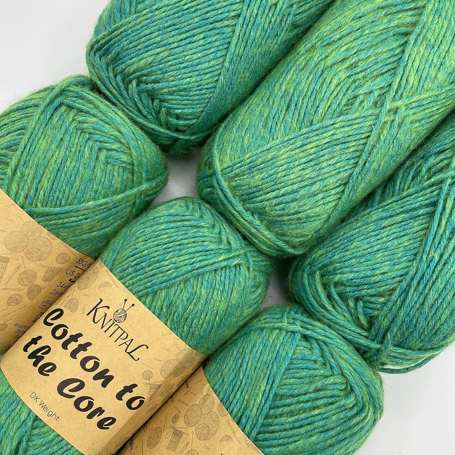 Amazon.com: Cotton to The Core Knit & Crochet Yarn, Soft for Babies ...