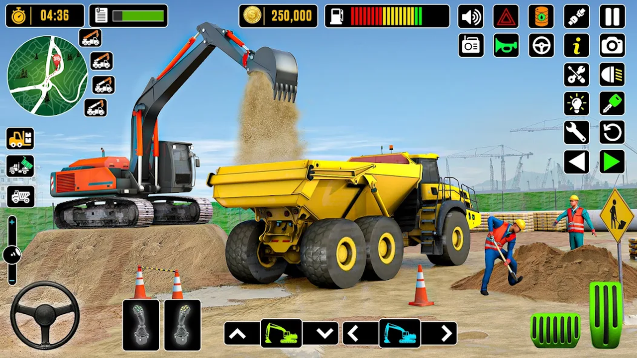 Clean Road-Snow Plow Rescue Game-Excavator: Road Construction-City Road Construction Games-Grand ...