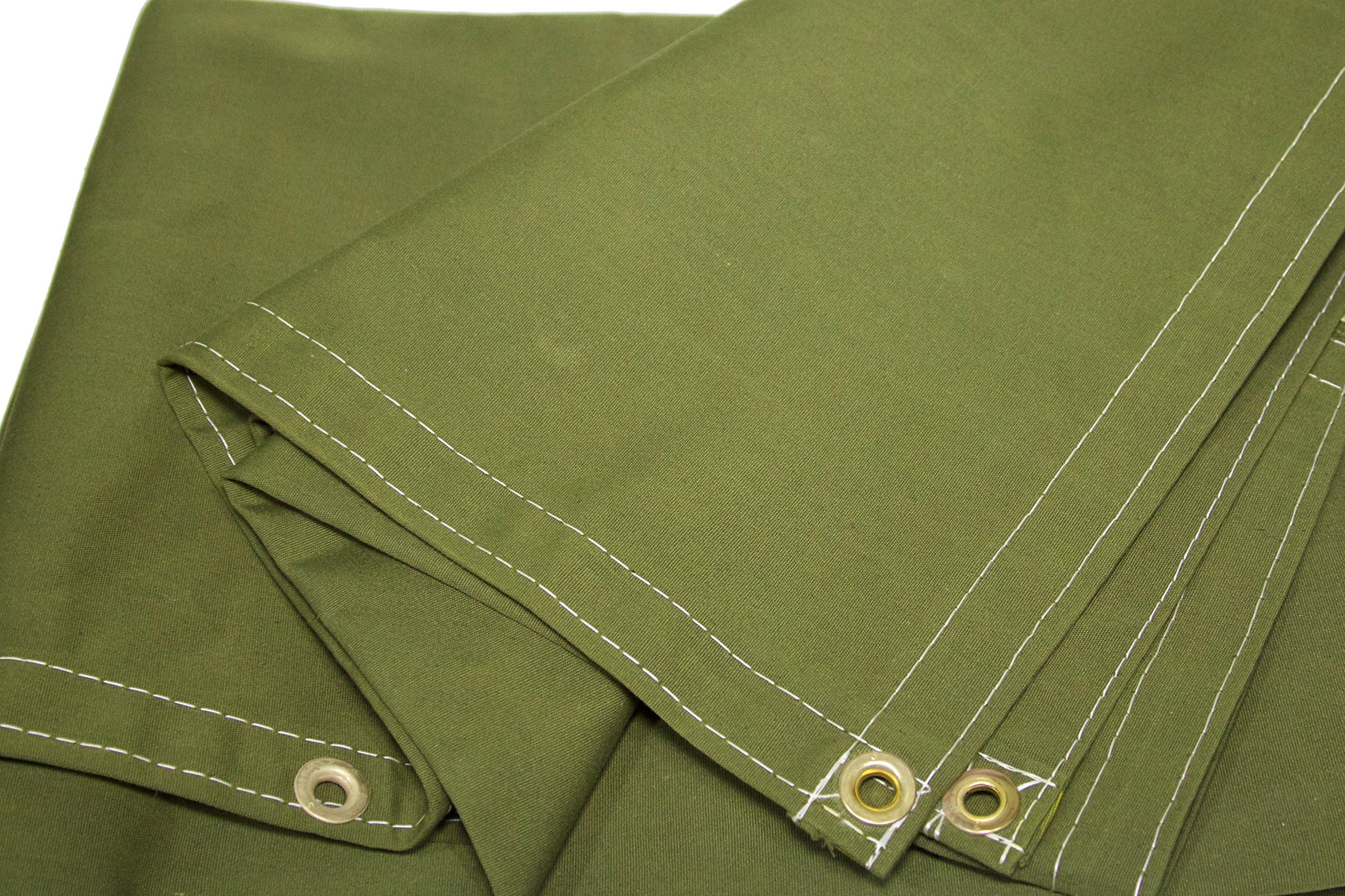 4 Ft. x 4 Ft. Olive Drab 10 Oz. Canvas Tarp - Small Tarp - Amazon.com