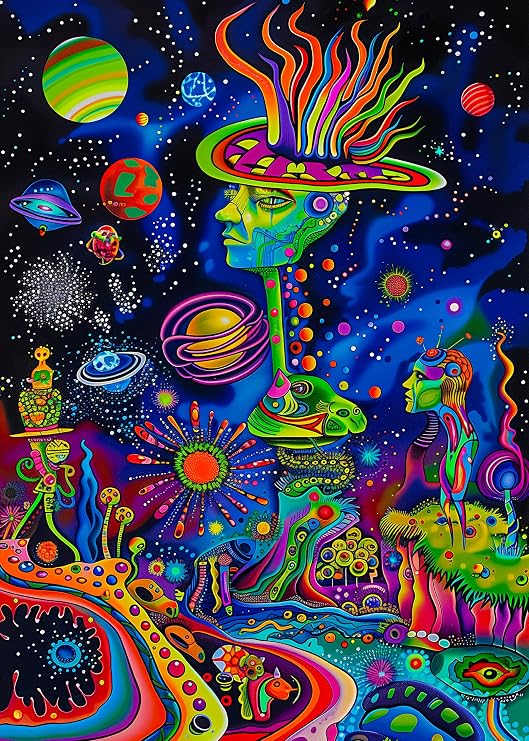 Amazon.com: Bgraamiens Puzzle-Alien Land-1000 Pieces Rectangle Puzzle ...