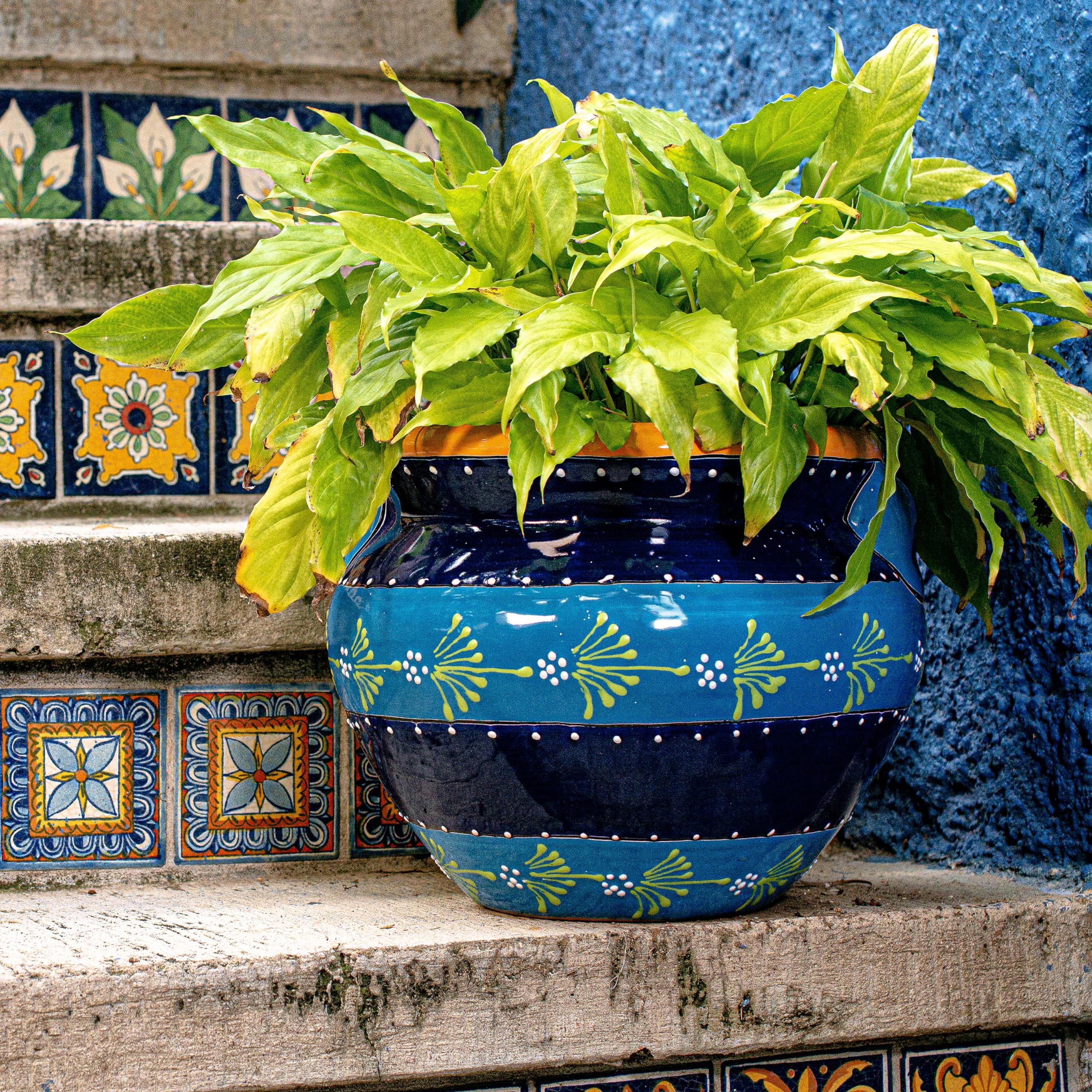 Snapklik.com : Evergreen Garden Talavera Mexican Pottery Ceramic Chata ...