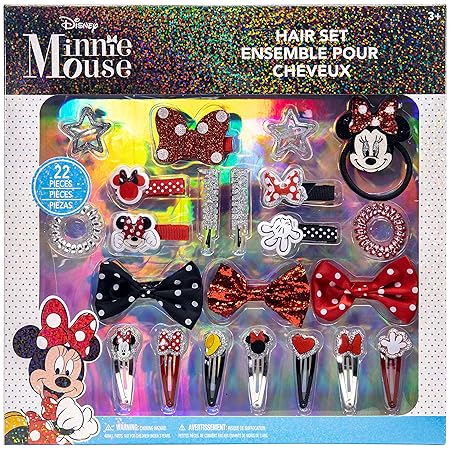 Amazon.com : Disney Minnie Mouse - Townley Girl Hair Accessories Kit ...