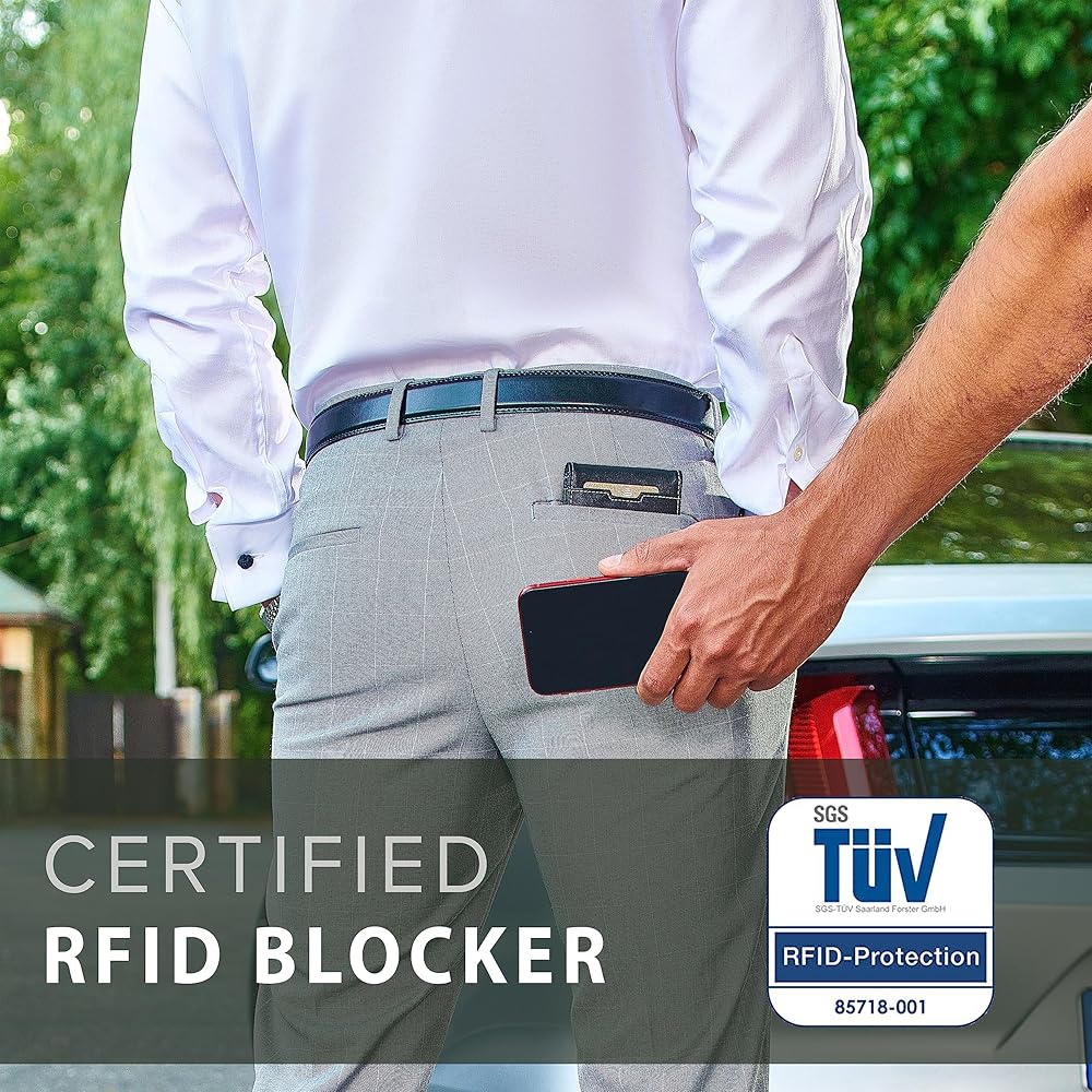 TRAVANDO Mens Slim Wallet with Money Clip AUSTIN RFID Blocking Bifold ...