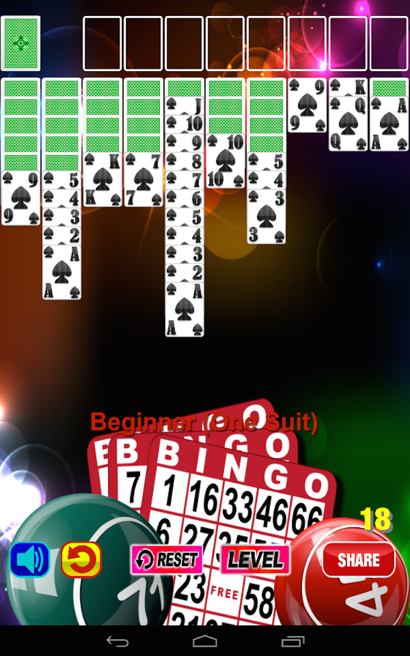 Spider Solitaire Free Bingo Cards - App on Amazon Appstore