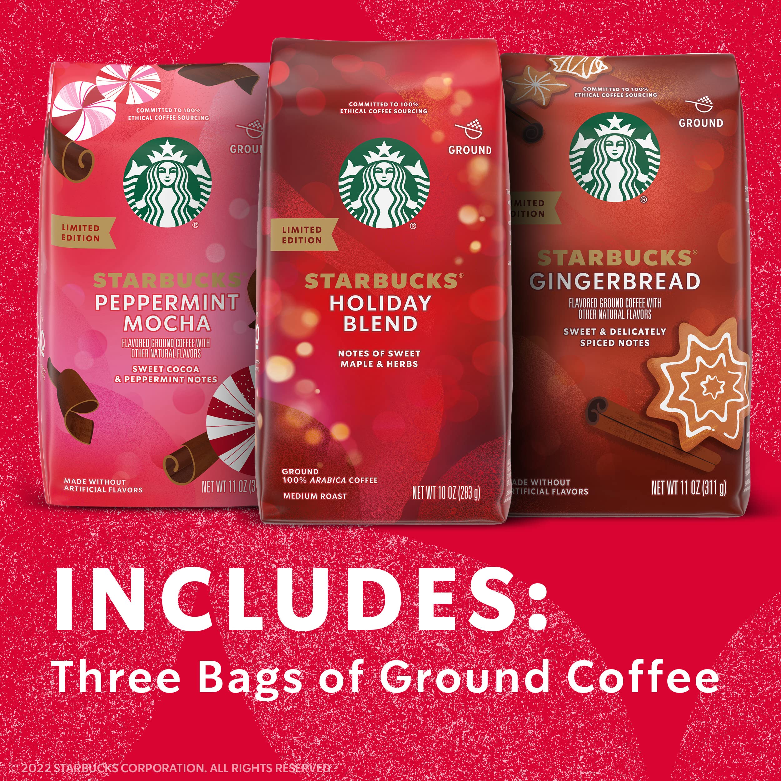 Snapklik.com : Starbucks Holiday Variety Pack Ground Coffee - Holiday ...