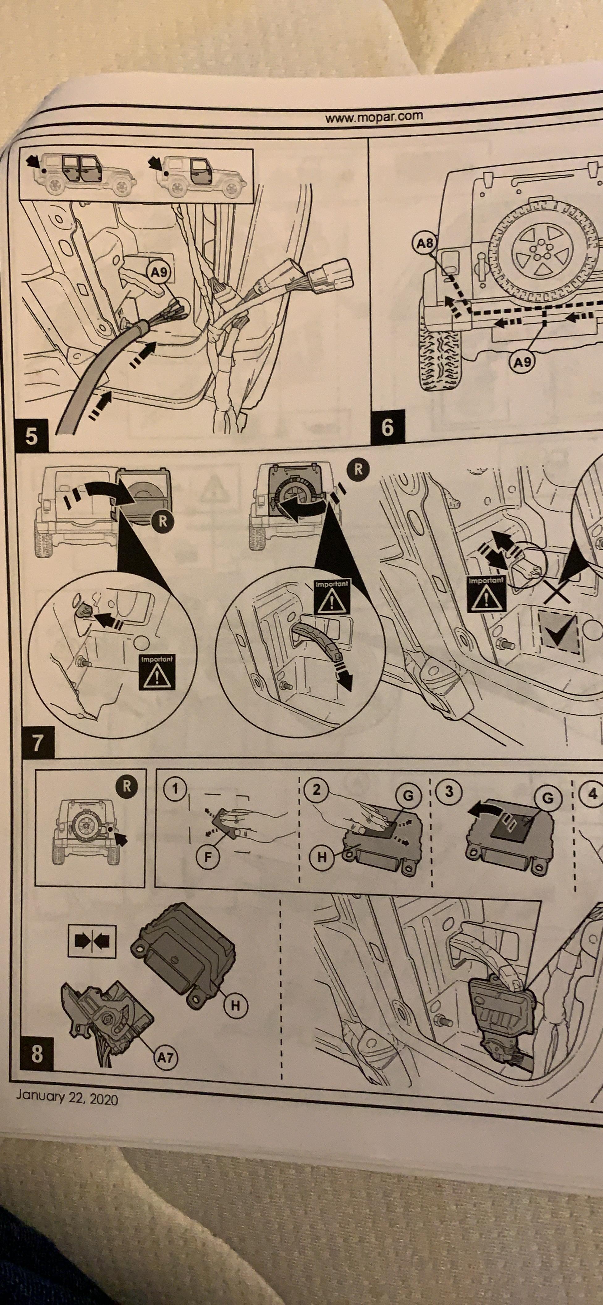 Amazon.com: Mopar 82215896 Trailer Tow Wiring Harness Jeep Wrangler ...