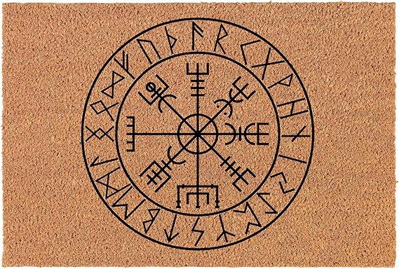 Amazon.com: Welcome Doormat Coco Coir Door Mat Gift Vegvisir Viking ...