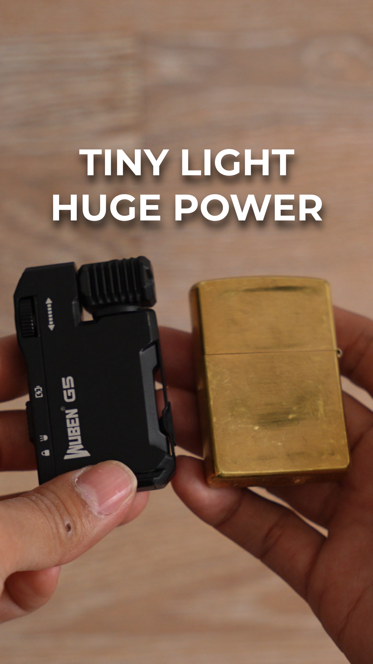 Watch lighter sized YET POWERFUL, EDC light you'll carry on Amazon Live