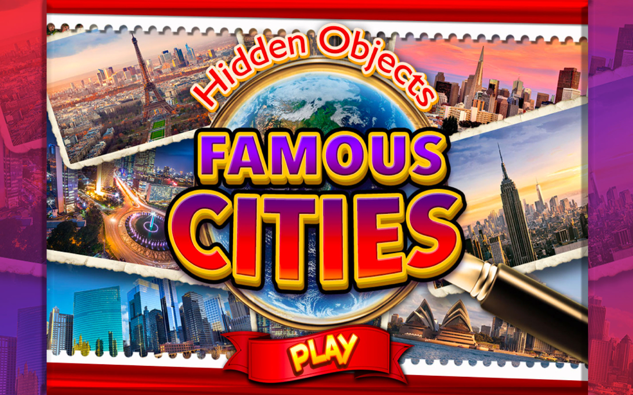 Hidden Objects World Famous Cities – New York, Paris, Italy, London, LA ...