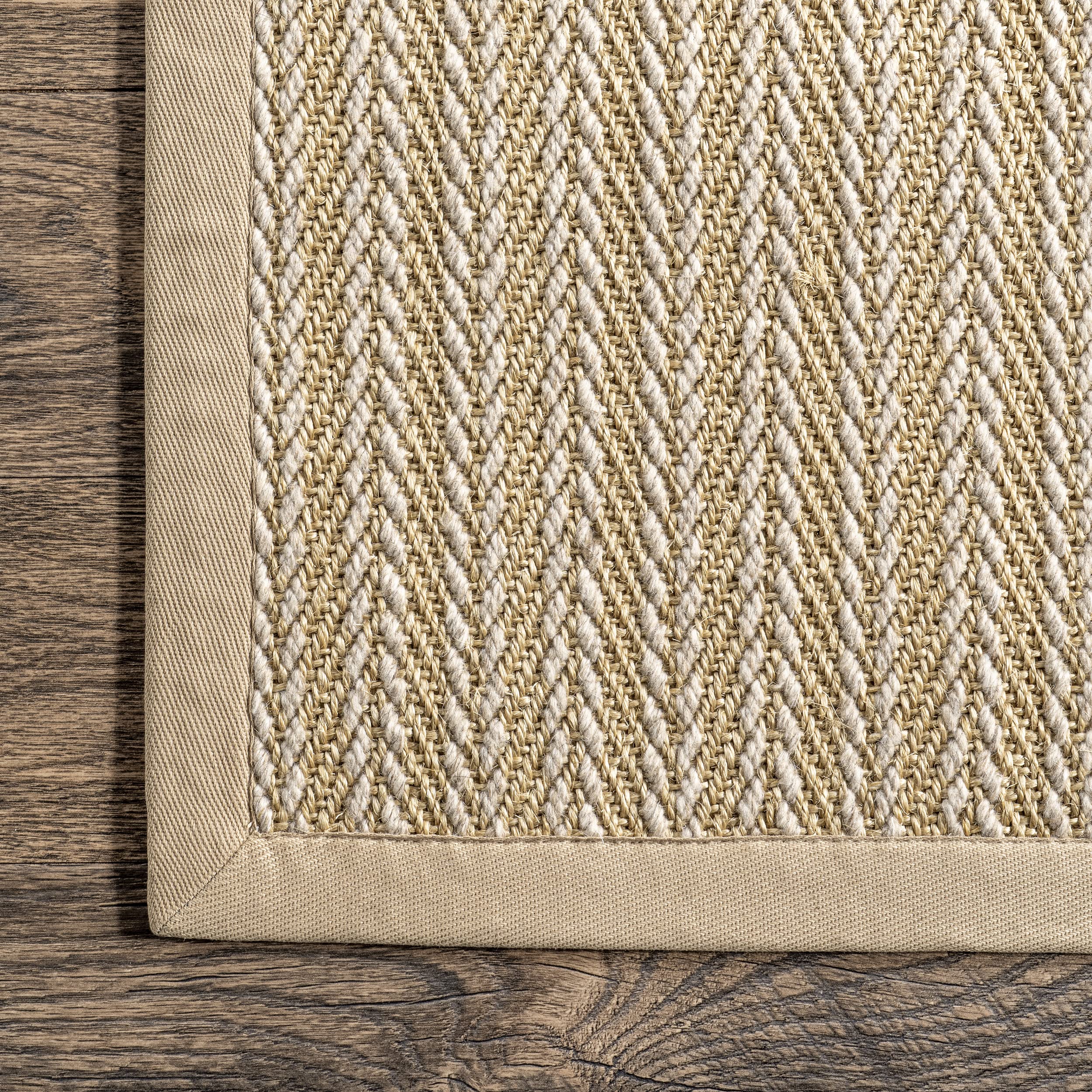 nuLOOM Katica Casual Recycled Sisal Blend Area Rug, 4x6, Brown