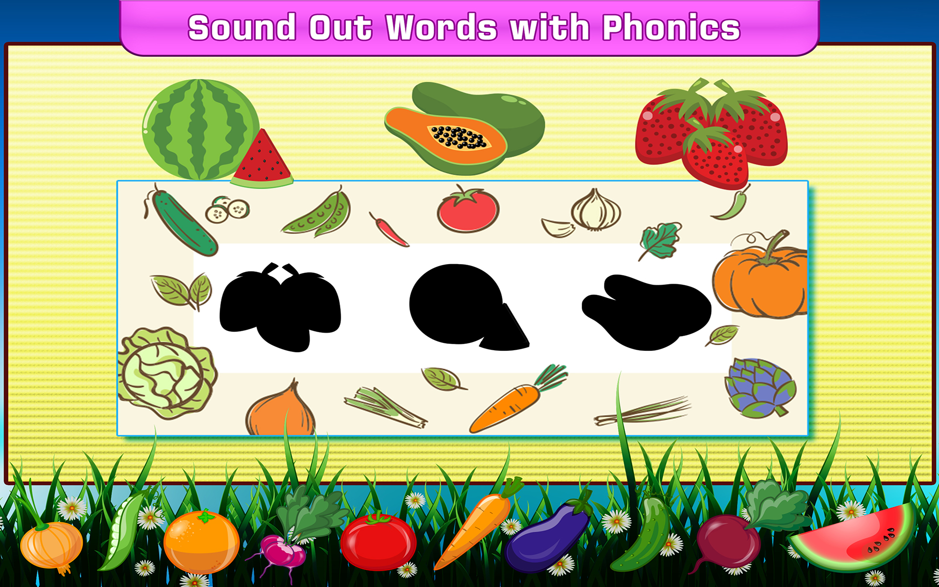Fruits & vegetables name - kids language game - App on Amazon Appstore
