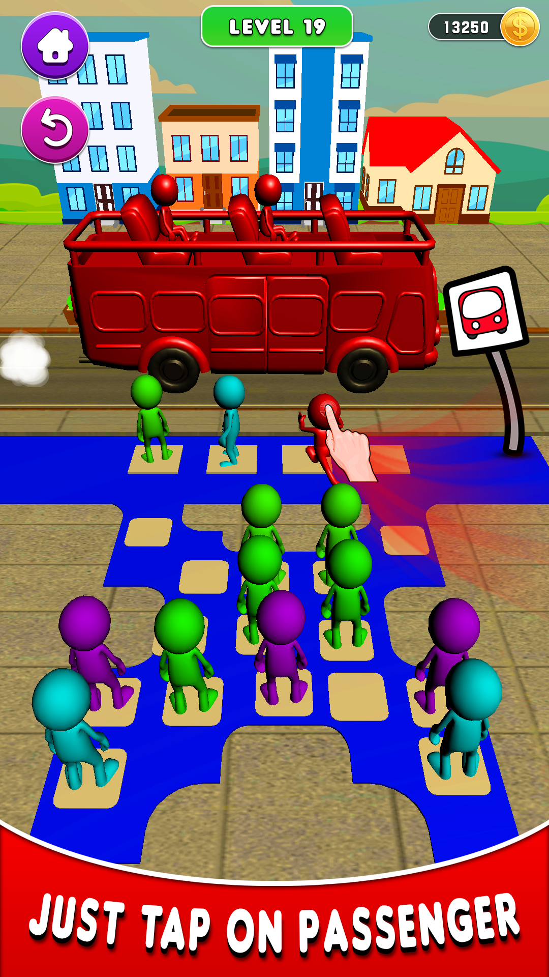 Passenger Jam Master 3D: Bus Rush & Stickman Color Sorting Puzzle Game ...