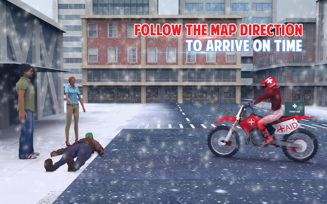 Snow Bike Ambulance Rescue Driving 911 - App on Amazon Appstore
