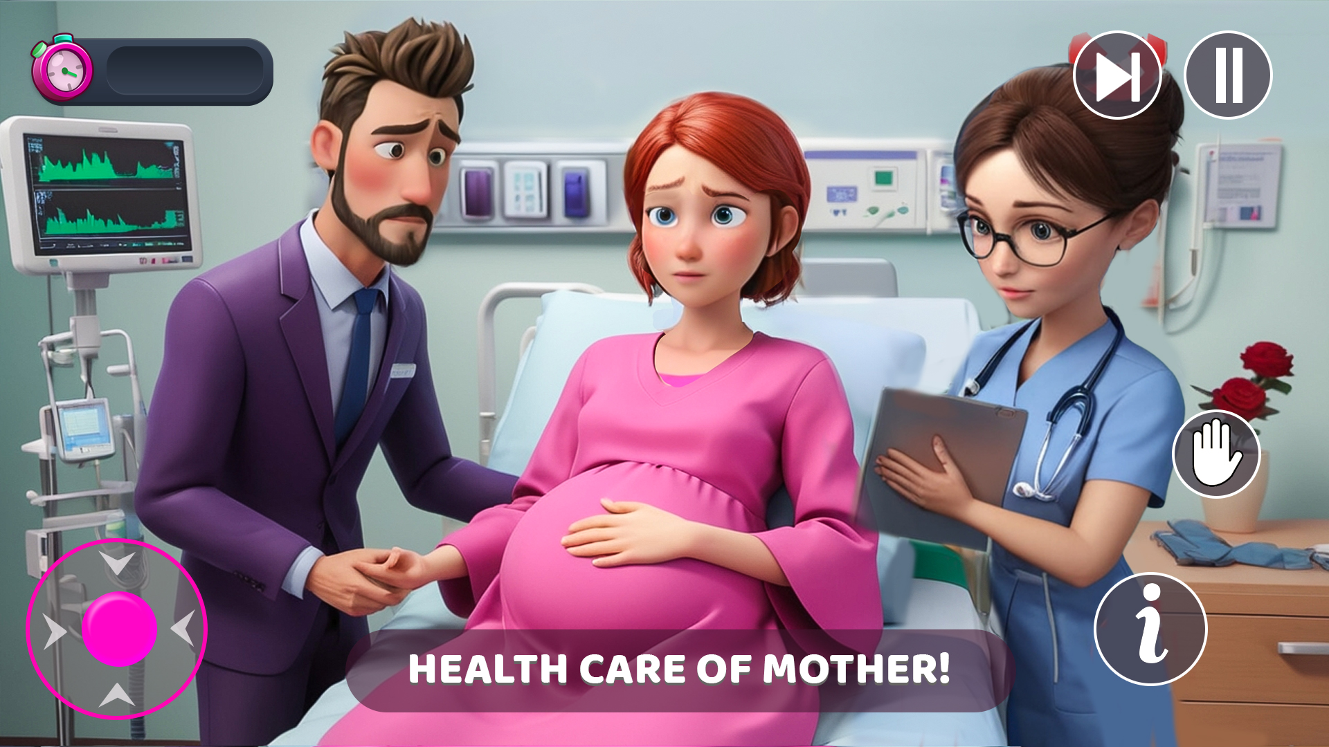 Virtual Pregnancy Newborn Care Couple Pregnant Games - App on the ...
