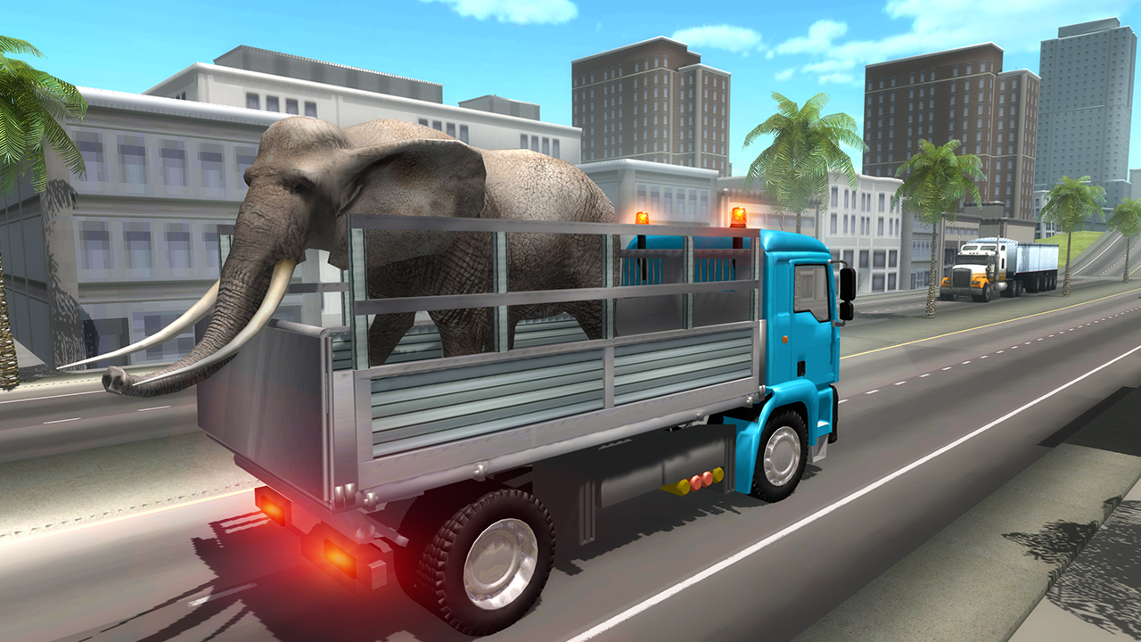 US Animals Transport Tycoon Deluxe 3D : Wild Animal Transporter Truck ...