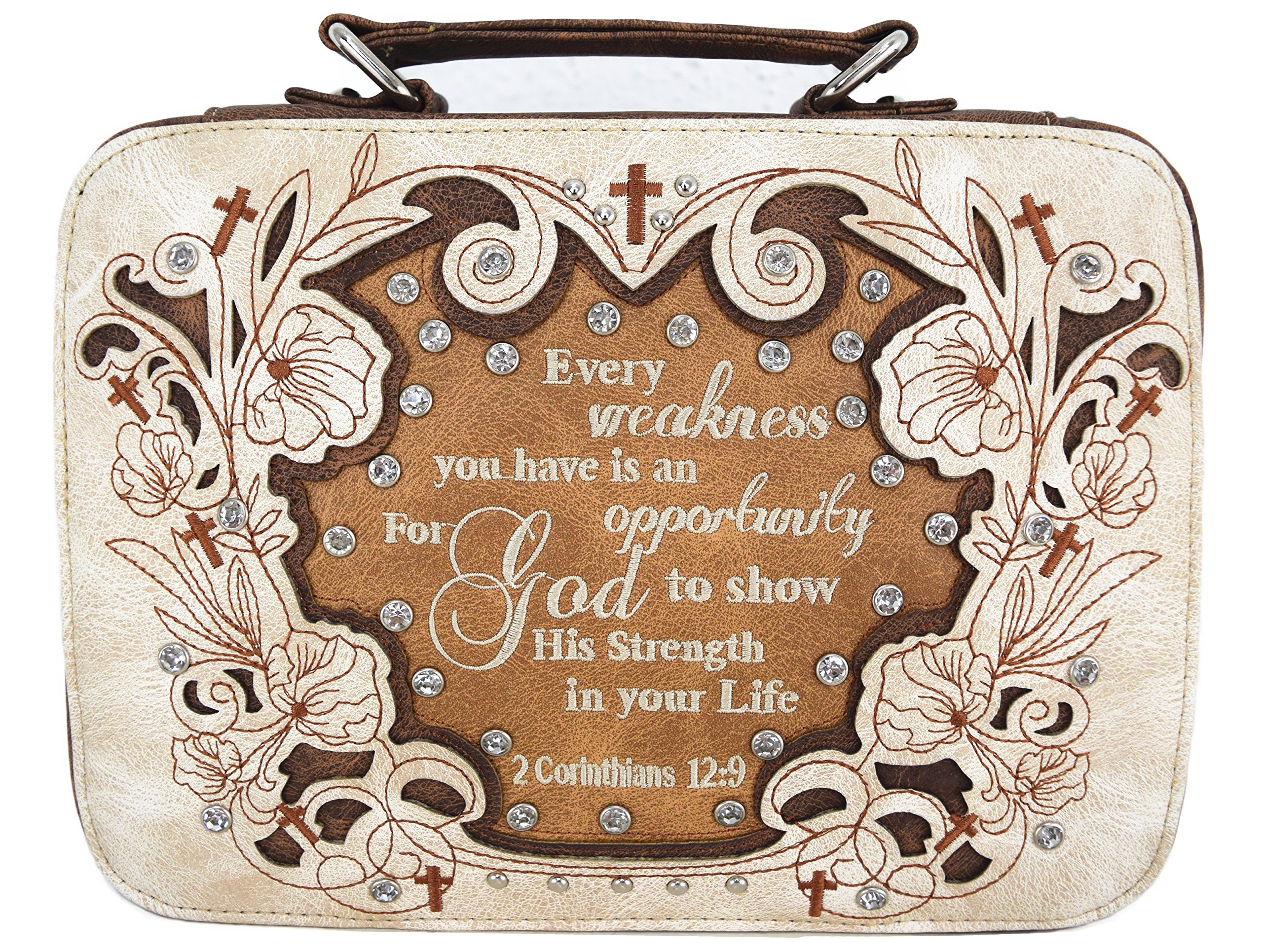Amazon.com: Embroidered Verse Scripture Western Bible Cover Book ...