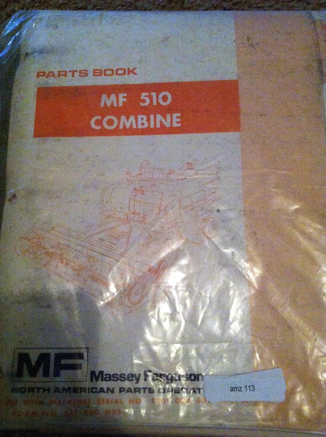 Massey Ferguson MF 510 Combine Parts Manual: Massey Ferguson Manuals: Amazon.com: Books