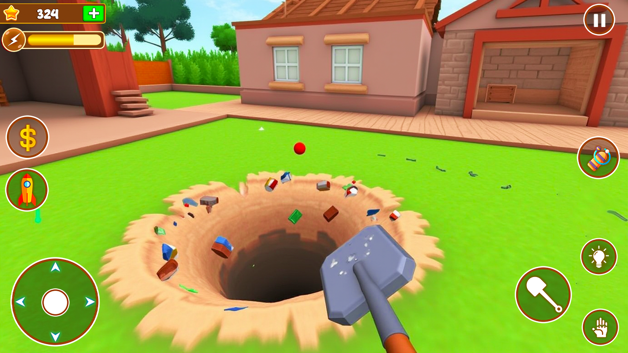 Digging a Hole Simulator 3D - Digging a Hole - Dig a Hole: Digging games, Treasure Hunt Games, I ...