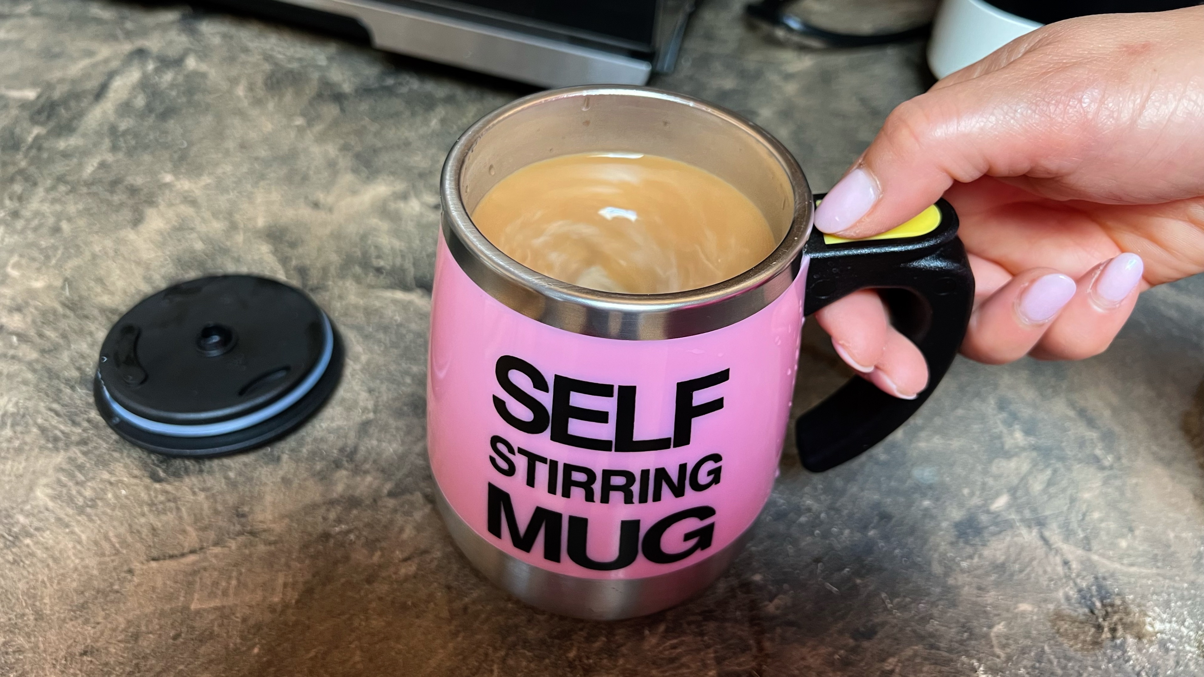 Watch Self Stirring Coffee Mug Review -Auto Mixing Stainless Steel on ...