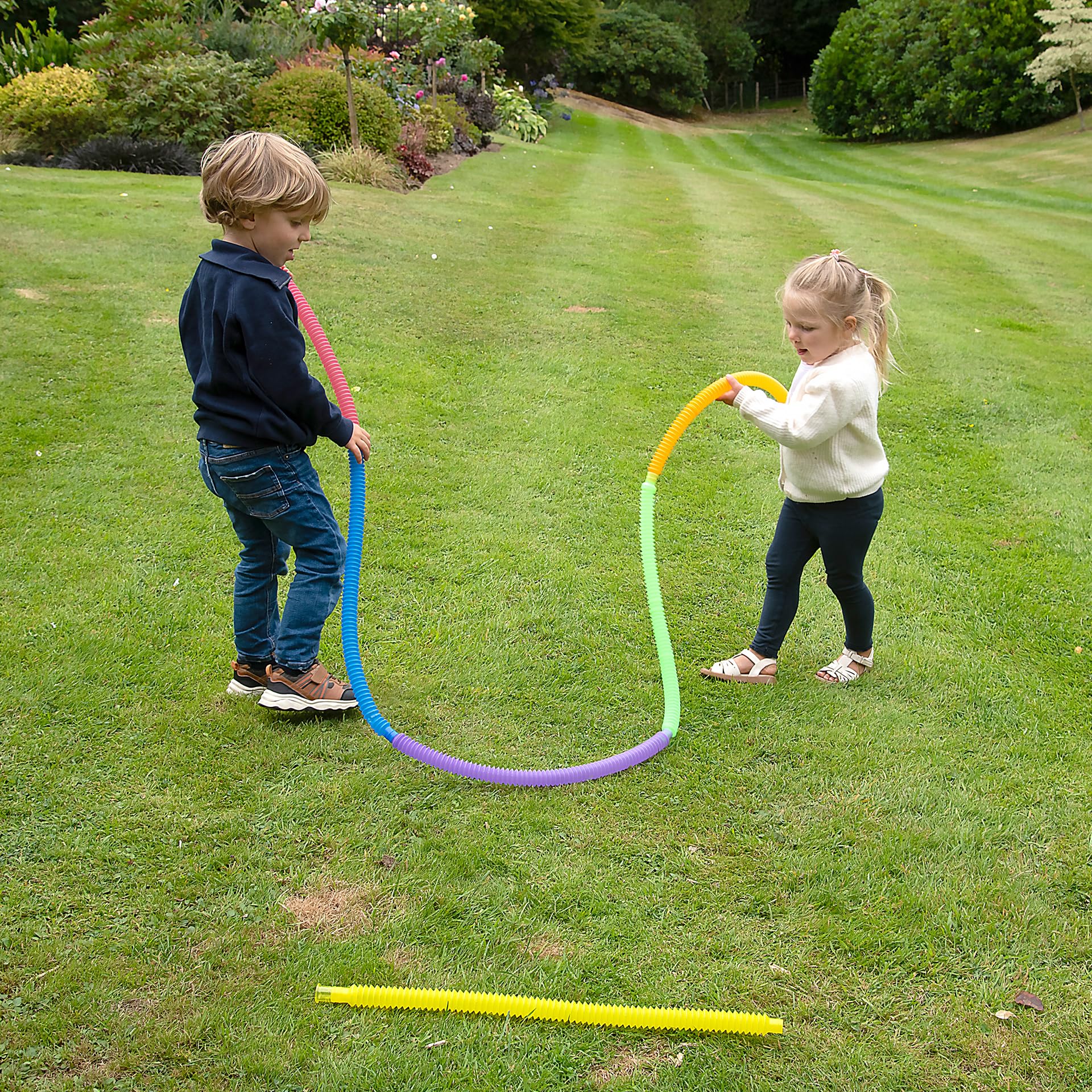 tickit Translucent Colour Expandable Tubes Set of 6 Extendable Sensory ...