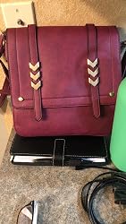 ALYSSA Double Compartment Large Flapover Crossbody Bag (Magenta ...