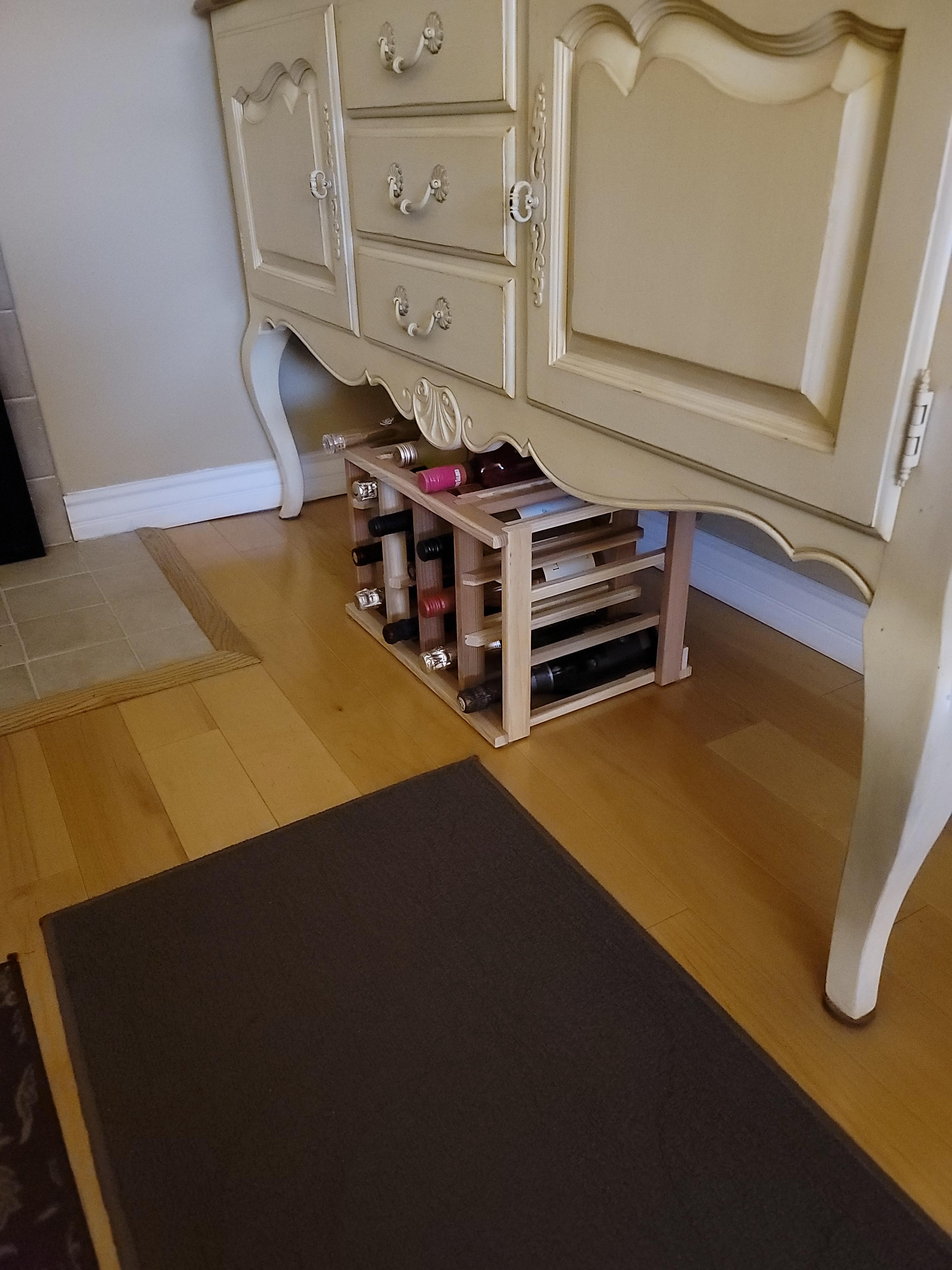 Amazon.com: Wooden Wine Rack - 12 Bottle Wine Rack - No Assembly ...