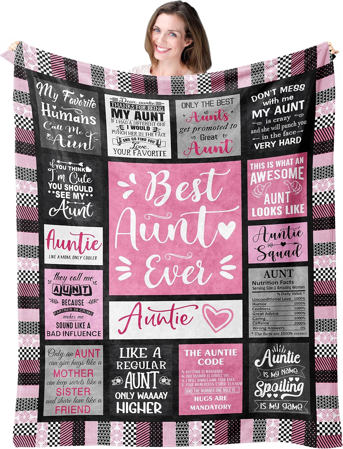 Amazon.com: Kituzol Aunt's Throw Blanket - 50'X60, Aunt Gifts for ...