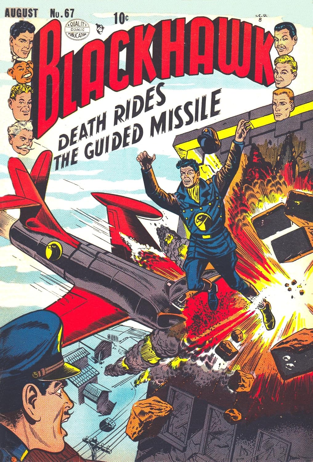 Amazon.com: POSTER comics cover Quality Blackhawk 67 Vintage Wall Art ...