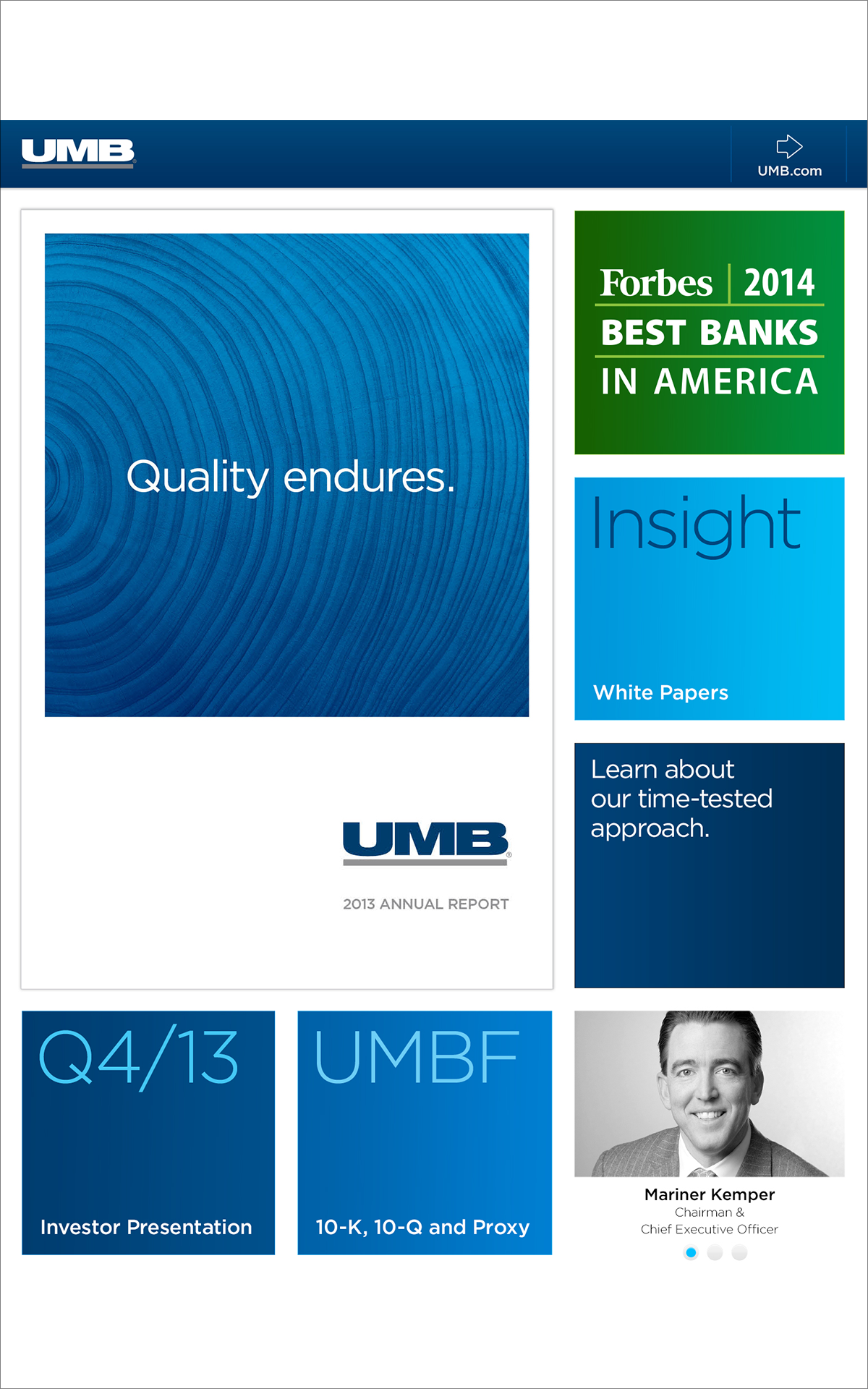 UMB Investor Relations (Kindle Tablet Edition) - App on Amazon Appstore