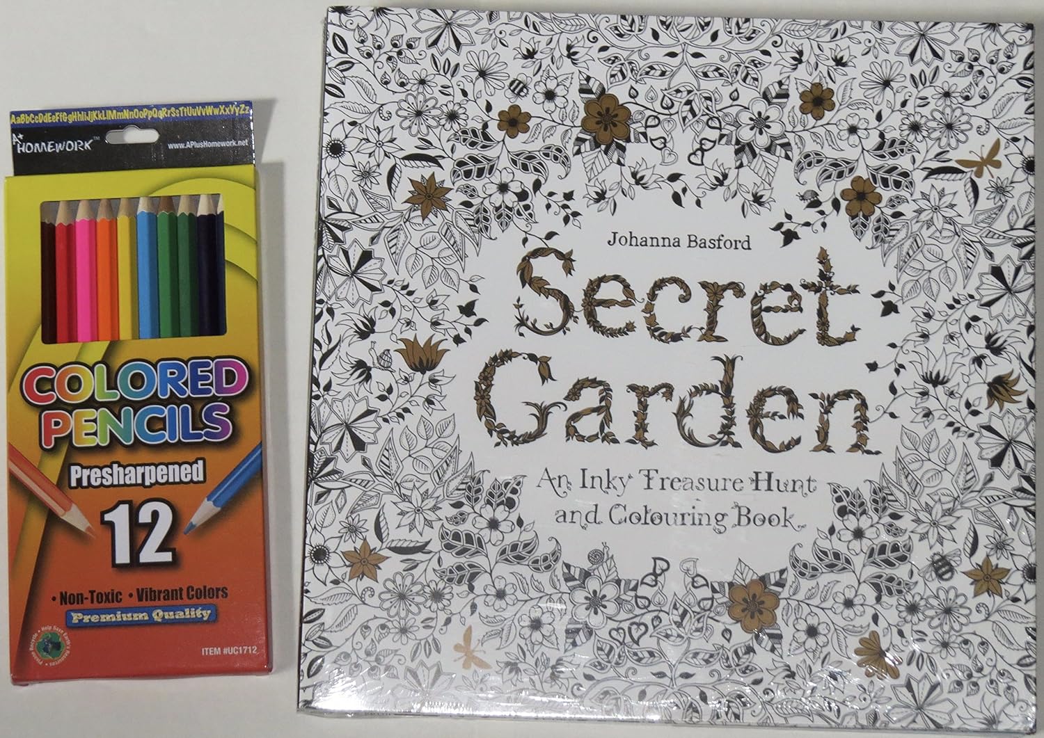 Amazon.com: Secret Garden : An Inky Treasure Hunt & Coloring Book + 12 ...