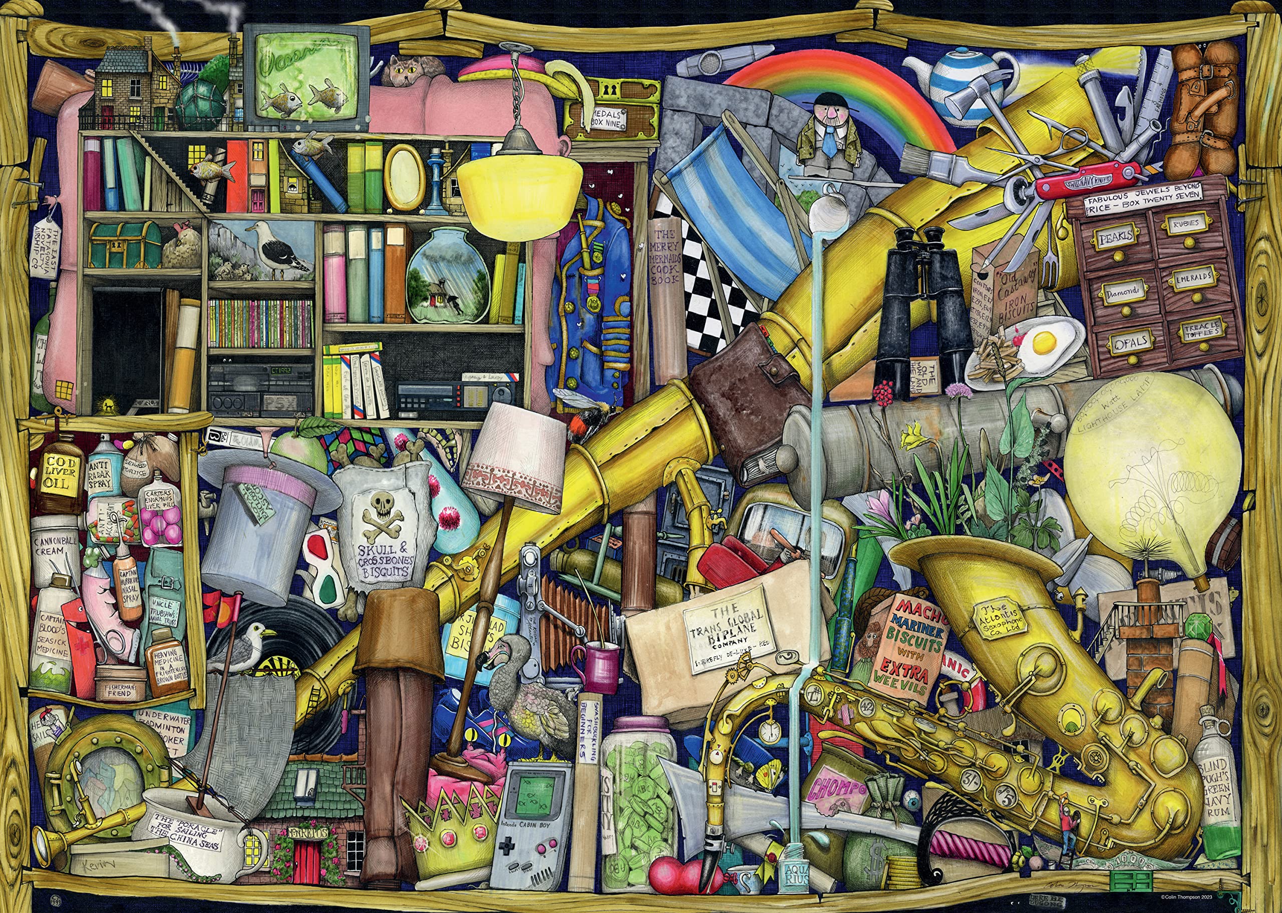 Ravensburger Colin Thompson Grandad’s Locker 1000 Piece Jigsaw Puzzles ...