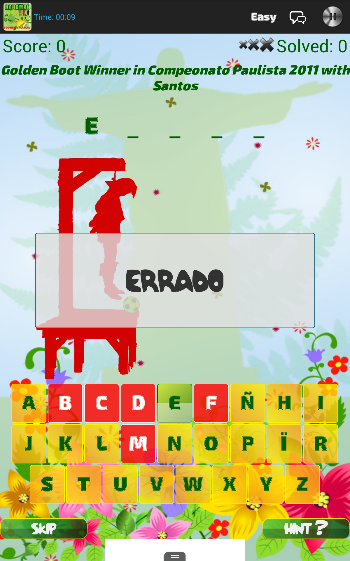 Hangman Intl' Football Players - App on Amazon Appstore