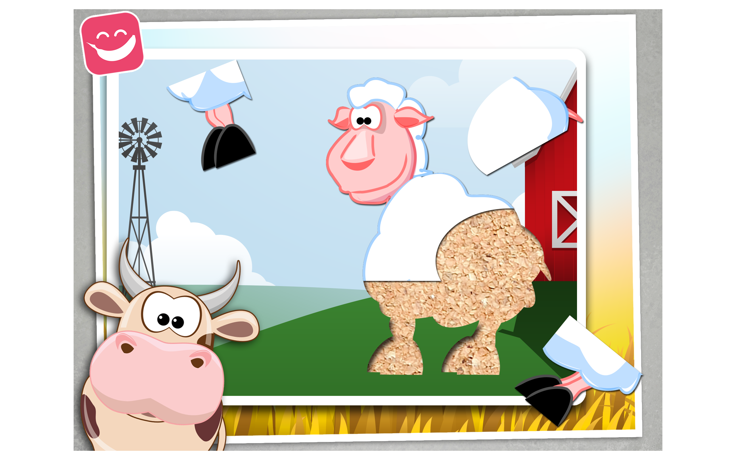 Free Farm Animals Cartoon Jigsaw Puzzle For Kids And Young Childs