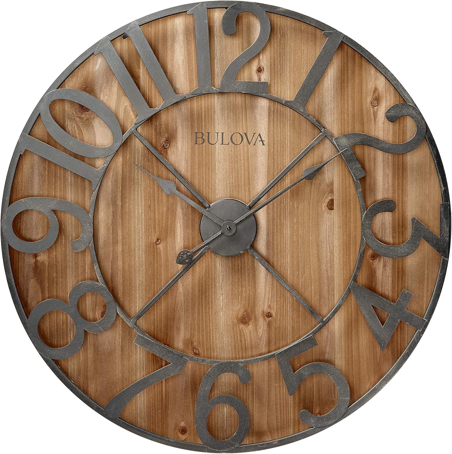 Bulova C4814 Silhouette – Reloj de pared color marrón – Yaxa Colombia