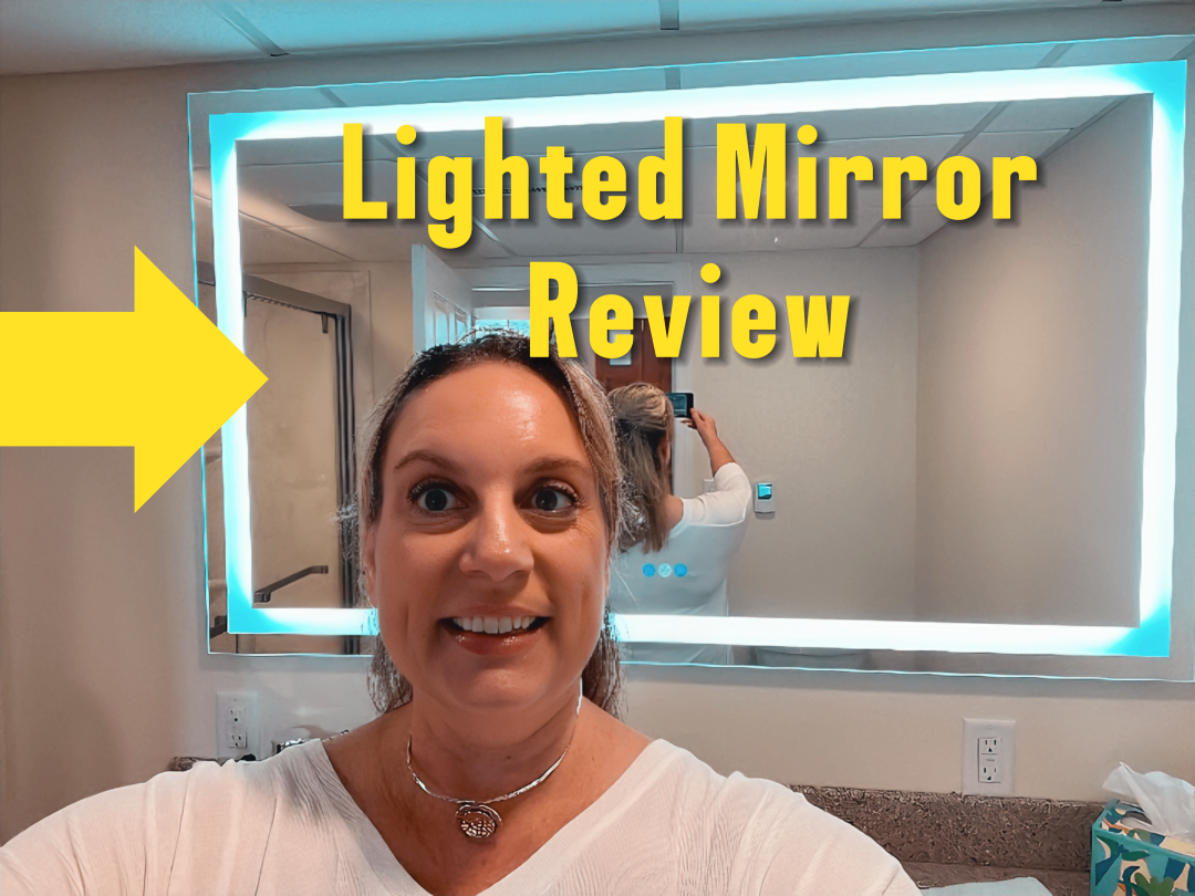 Watch Shop for this sleek LED bathroom mirror now on Amazon Live