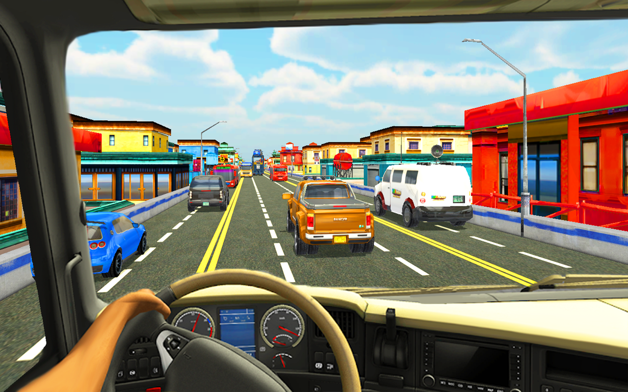 ModernTruck Traffic Race In NY City endless 2021 : Traffic rider drag ...