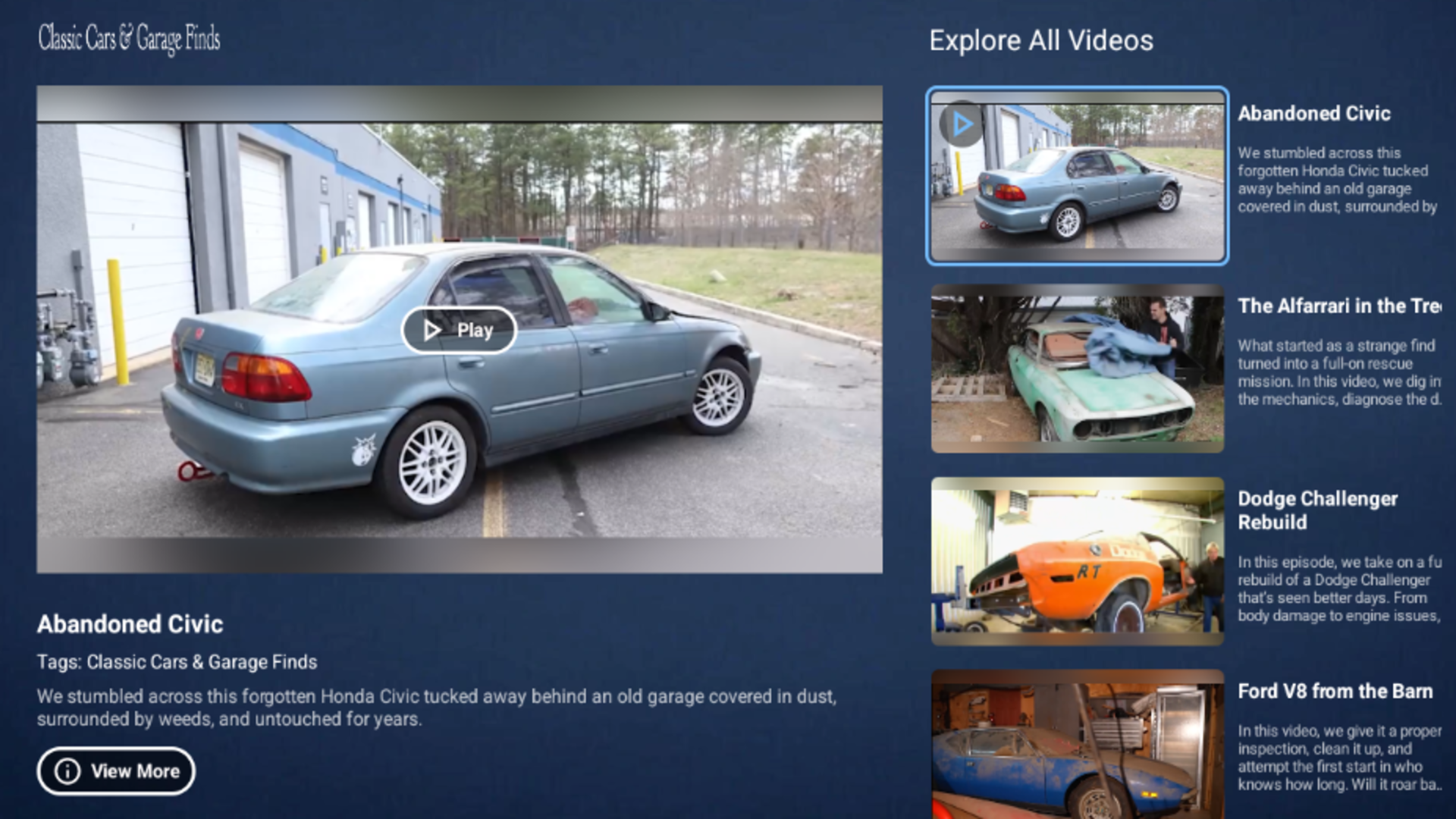 Classic Cars & Garage Finds - App on Amazon Appstore