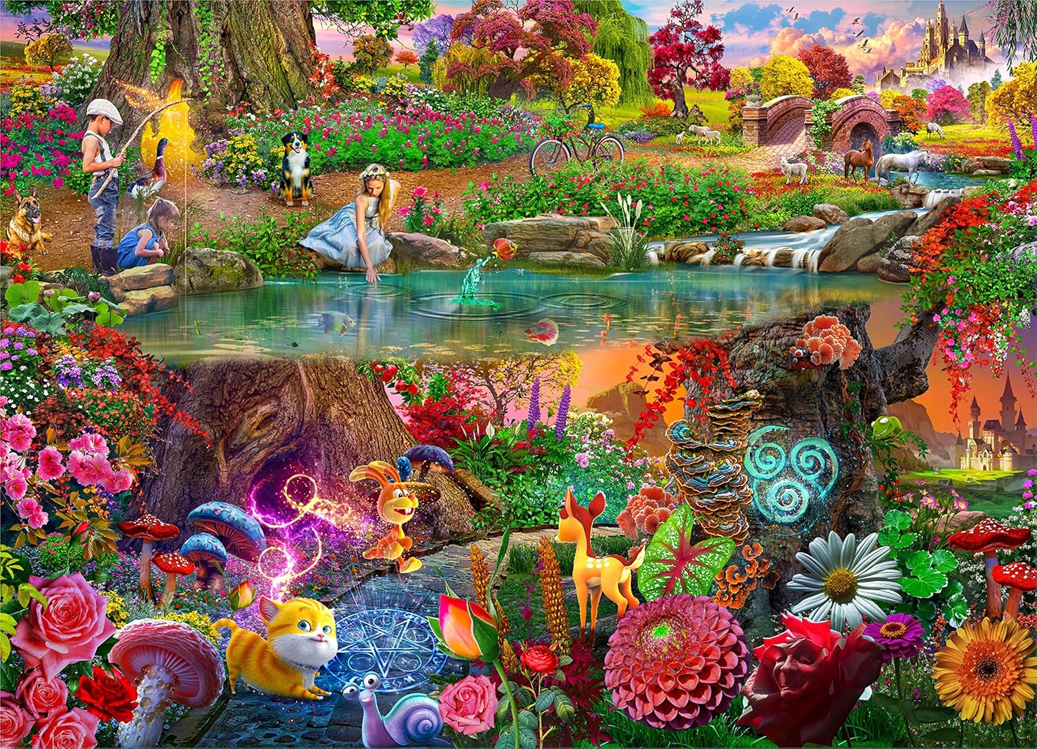 Amazon.com: Brain Tree - Dream Paradise 1000 Piece Puzzle for Adults ...