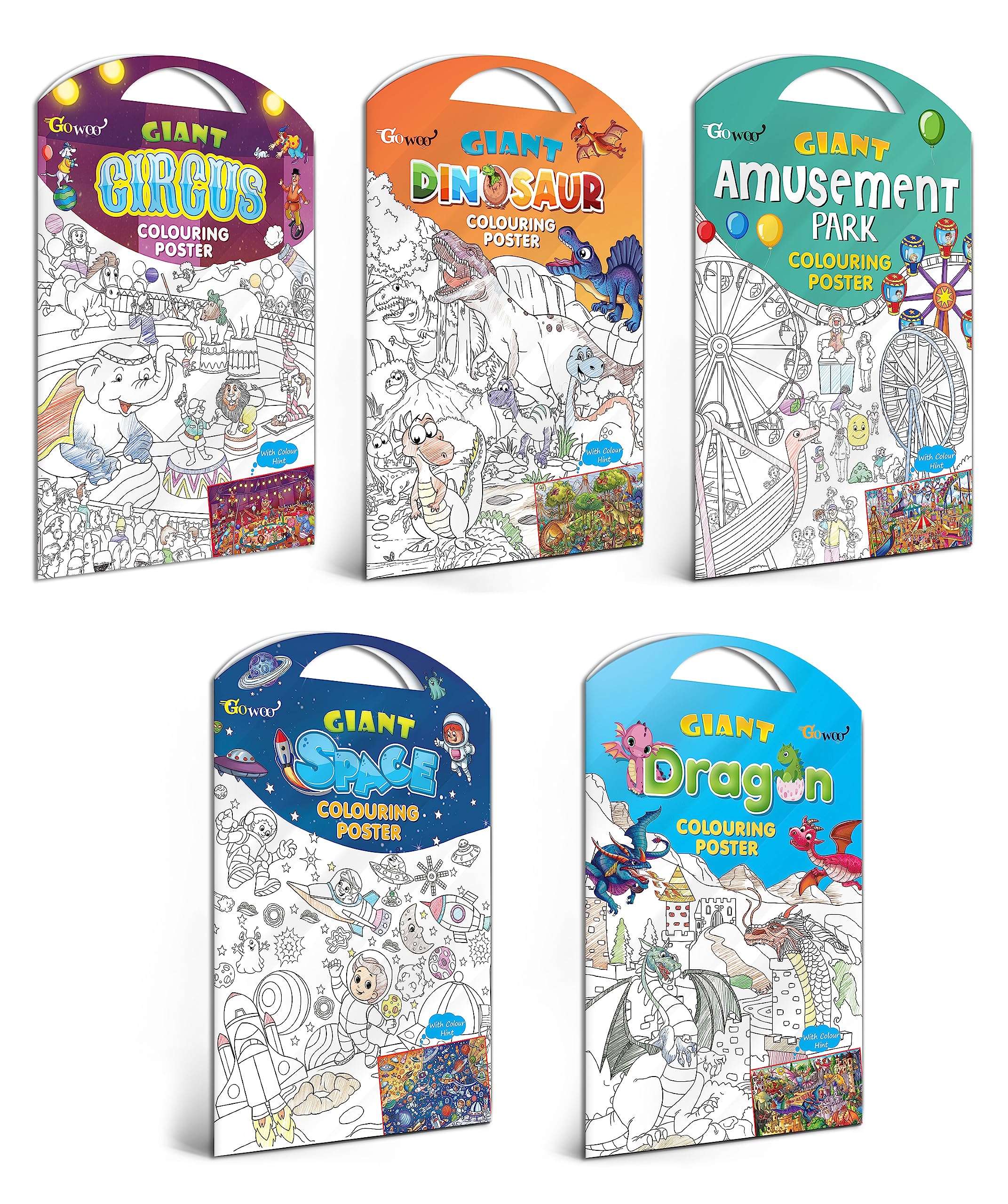 Giant Circus Colouring Poster Giant Dinosaur Colouring Poster Giant ...