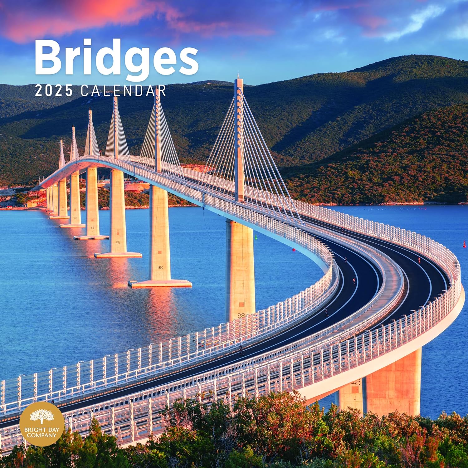2025 Bridges Monthly Wall Calendar by Bright Day, 12 x 12 Inch ...