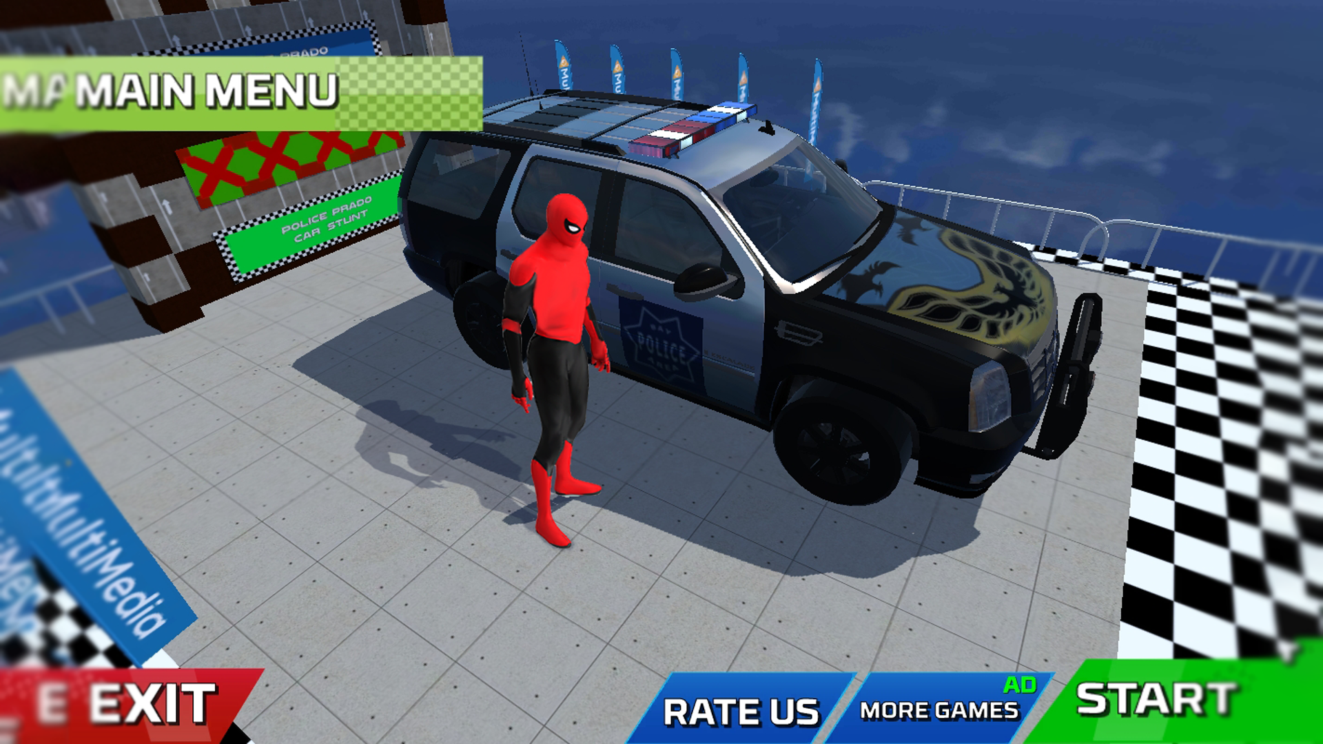 Police Car Superhero Racing Games, Cop Superhero Car GT Stunt Games ...